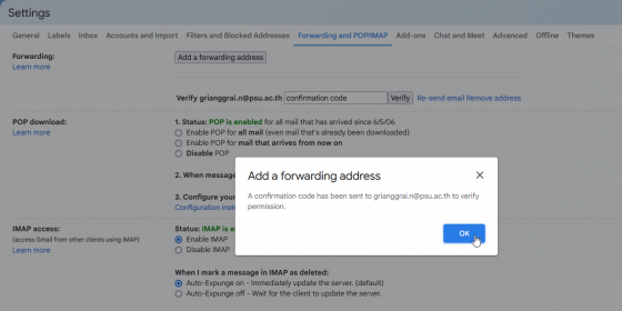 How to redirect email from Gmail to Outlook – CoP PSU IT Blog